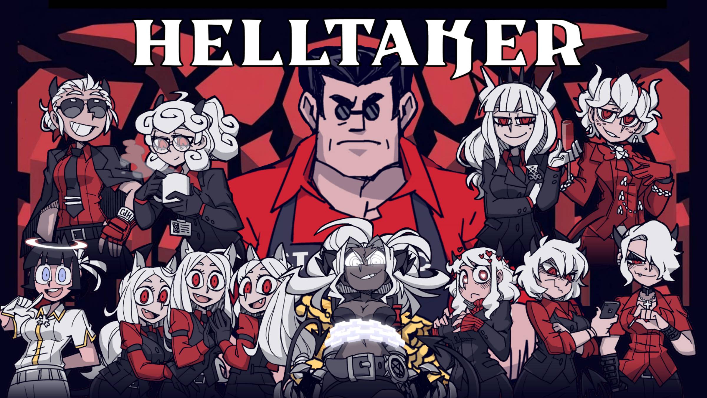 АДСКИЙ ГАРЕМ | Helltaker + DLC Examtaker полное прохождение. Все концовки.