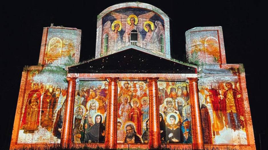 Мэппинг на проекте по восстановлению Новофетининской Всехсвятской Церкви «Суворочка»