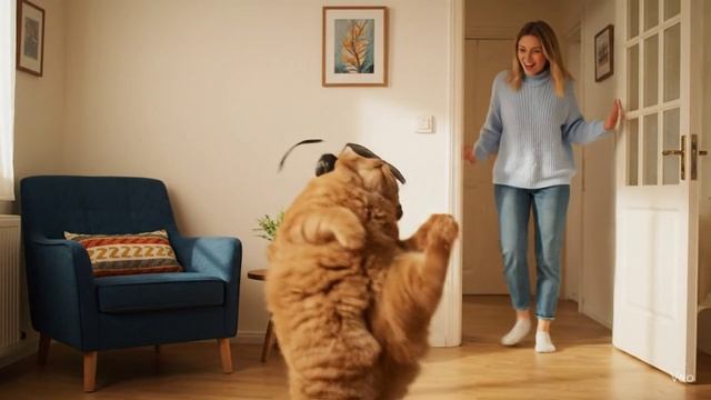 Кот Василий танцует ДИСКО!!!!)