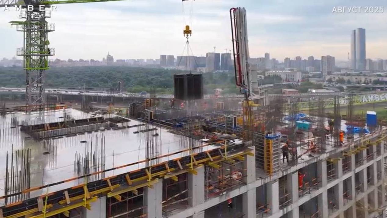 Ход строительства Amber City август 2025