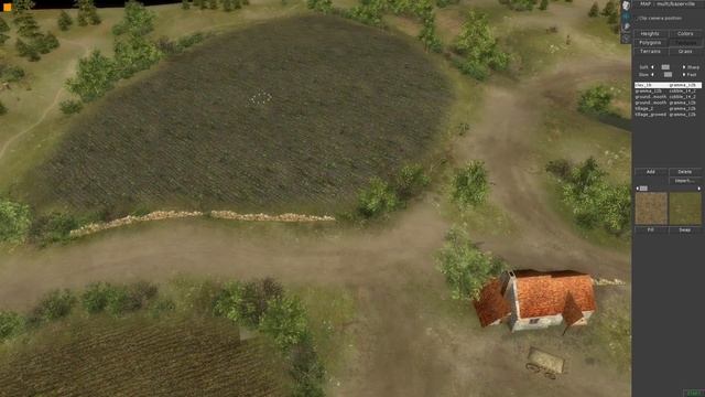 Выбор группы текстур в F2 - land - Textures через Ctrl + ЛКМ