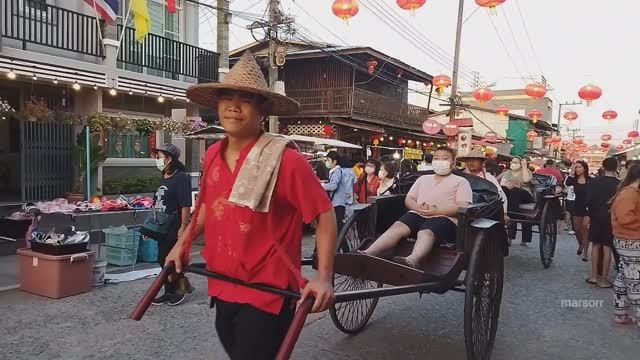 просто 100-летний рынок-ярмарка ч.2 вечер old chak ngaew chinese market ตลาดจีนชากแง้ว