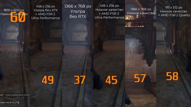 Оценка алгоритма масштабирования AMD FSR 2 в Hogwarts Legacy