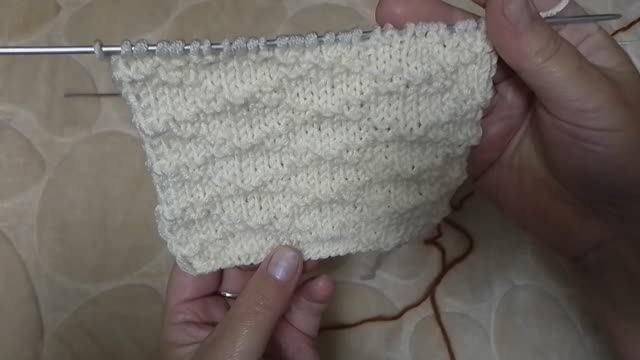Узор спицами. Укороченная решетка