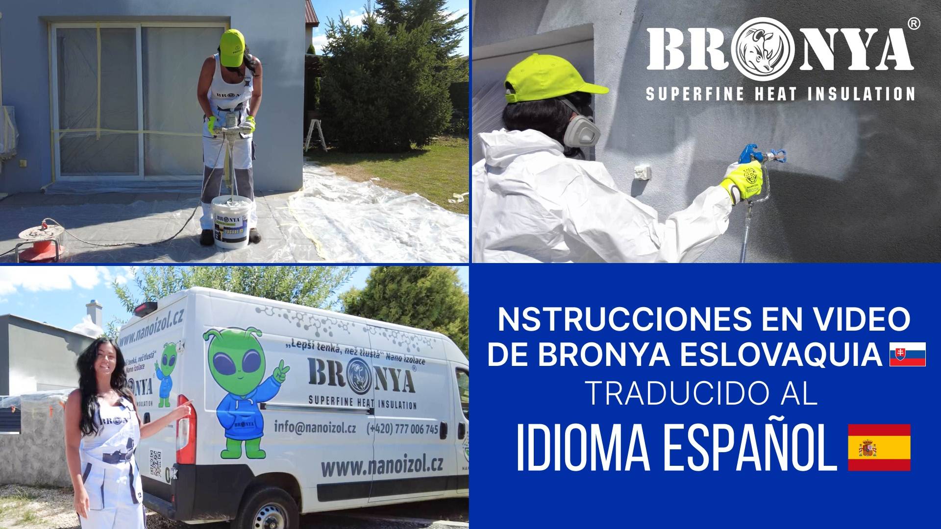 Instrucciones en video «¿Cómo aplicar el nanoaislamiento térmico Bronya en una casa?»