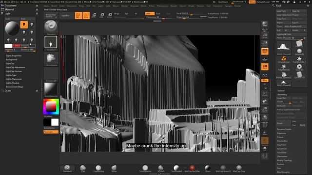 04 - Finding POV and Rendering in Zbrush