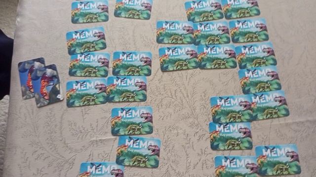 Играем в мемо:Мир Динозавров