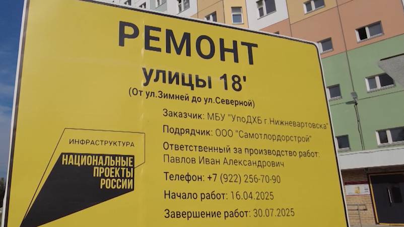 Завершается ремонт дорог в Нижневартовске