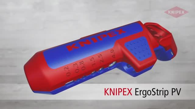 Стриппер KNIPEX ErgoStrip® PV (16 95 03 SB)