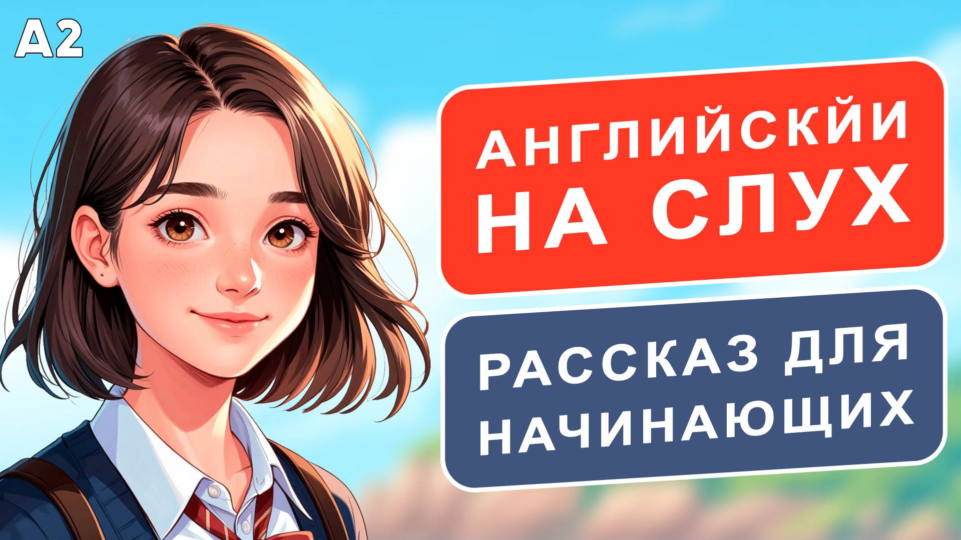 СЛУШАЕМ простой рассказ на Английском ДЛЯ НАЧИНАЮЩИХ (A2): Путь студента| Английский на слух 🎧