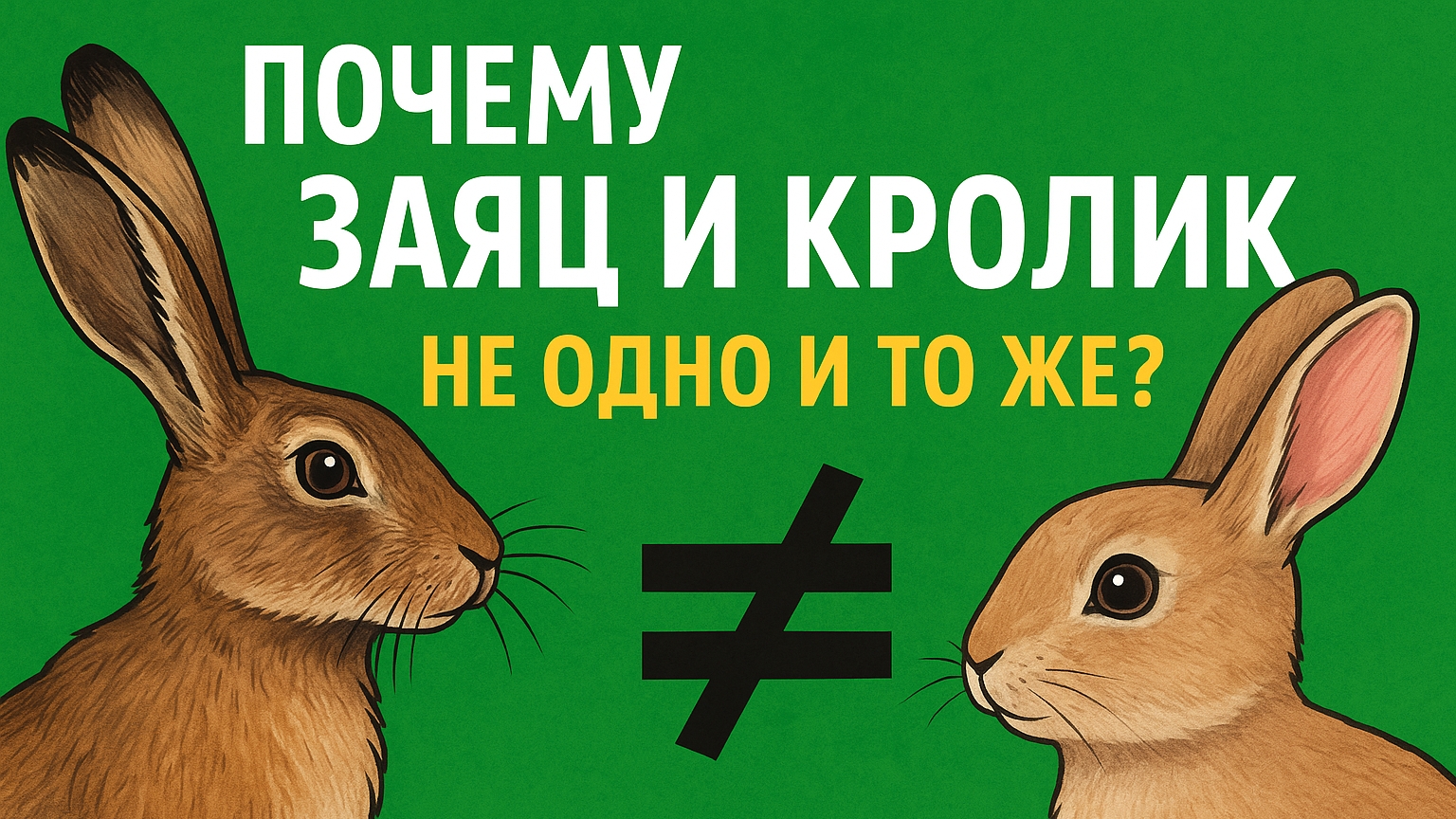 Заяц против кролика: то, что вы не знали!