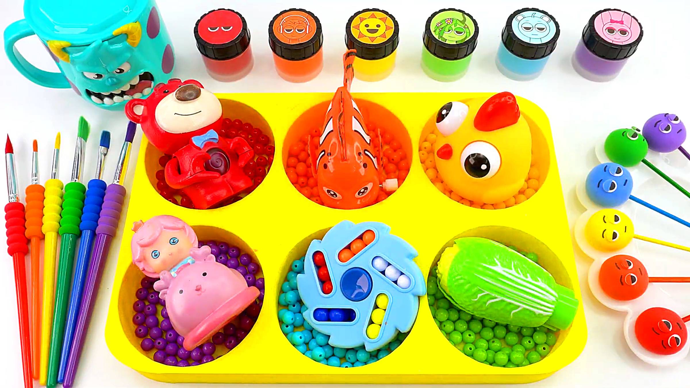 Любимые мультики АСМР для самых маленьких. Игрушки развивающие.