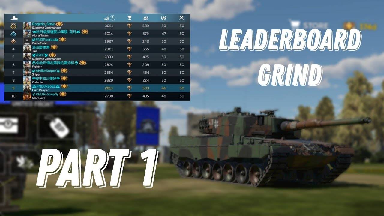 War Thunder Mobile ｜ Road to top 10 using Leopard 2a4 (Part 1)