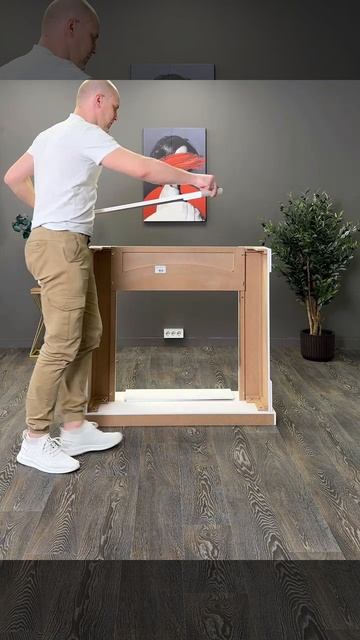 Портал Royal Flame Boston белый с очагом Fobos RC black: сборка