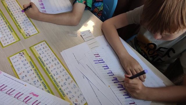 Учимся писать брашпенами с детьми