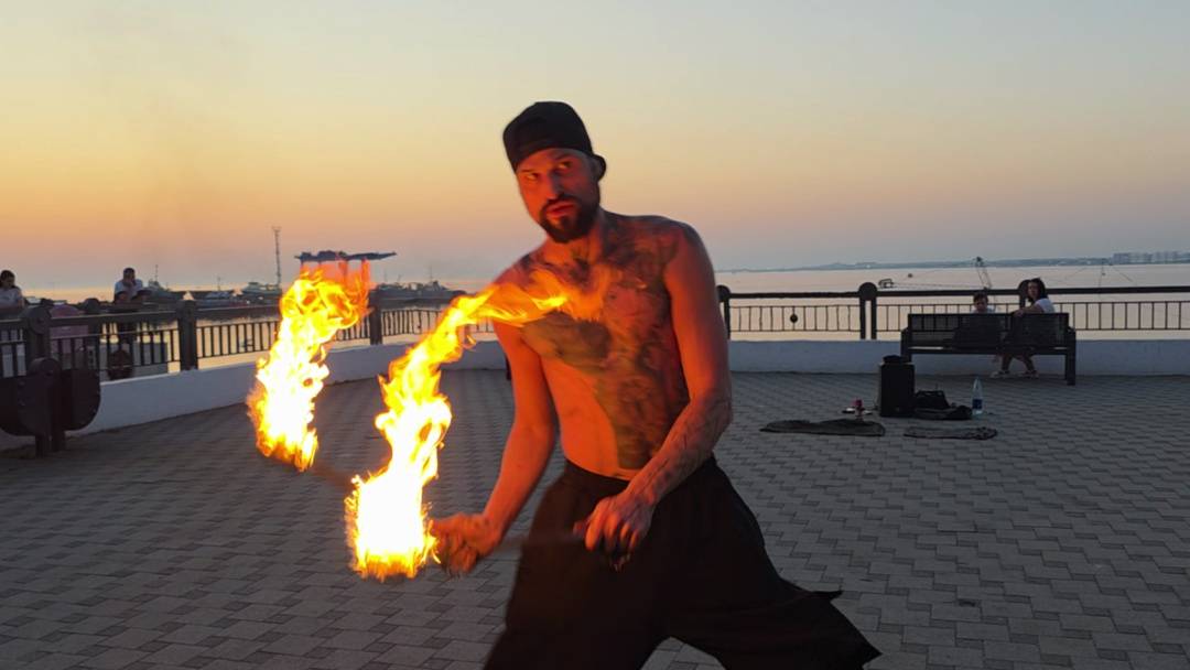 Фаер шоу Анапа июль 2025 г