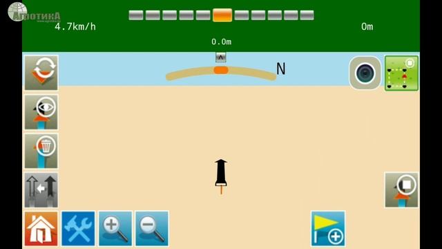 Курсоуказатель CG300: Построение площади