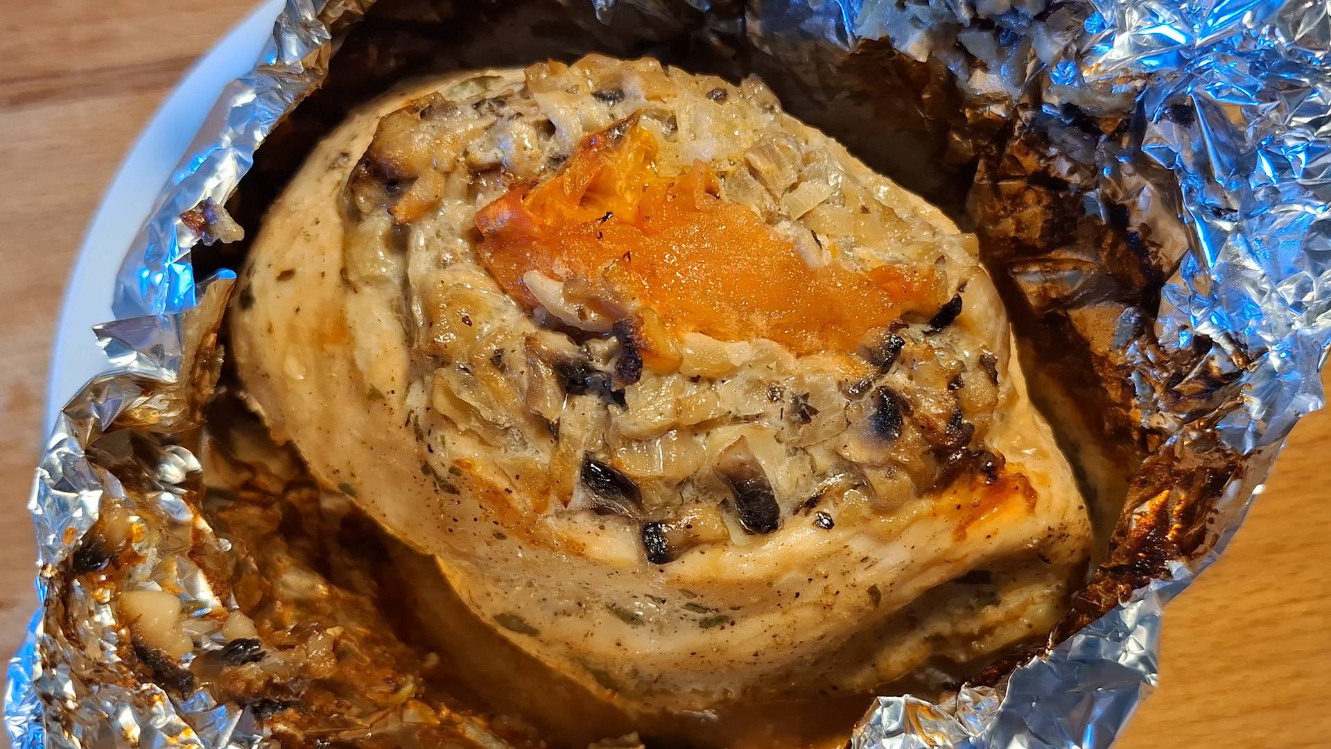 Вкуснейшая Фаршированная  Куриная Грудка с сочной начинкой в аэрогриле😋