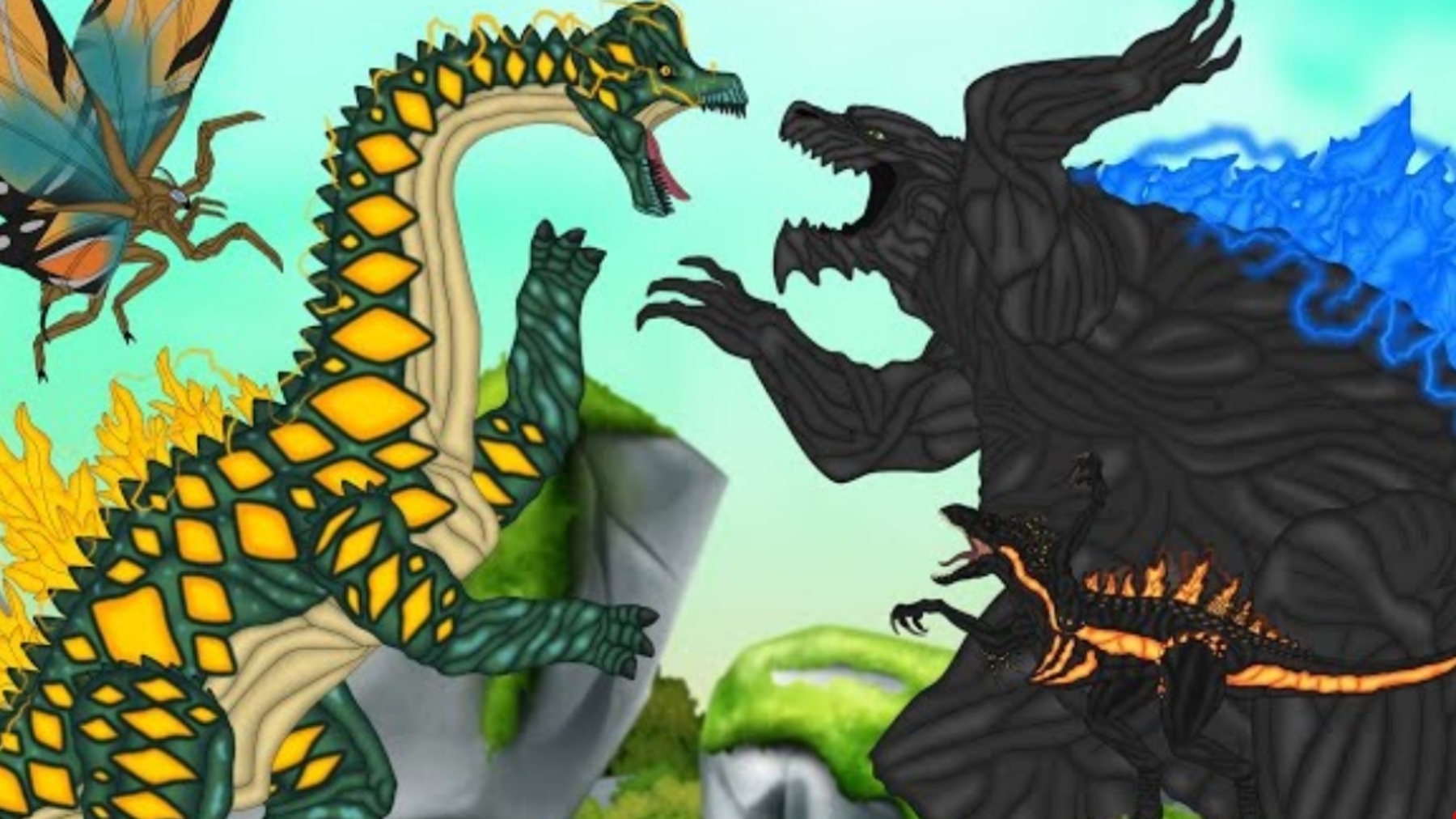 Брахио зила против годзилы земля