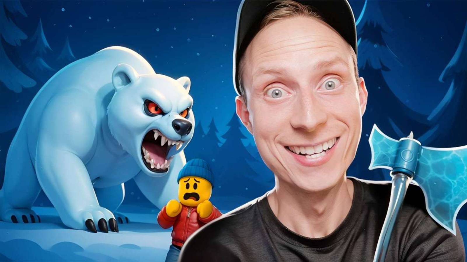 99 НОЧЕЙ в ЛЕСУ, но с ЗИМНИМ ОРУЖИЕМ 🧊 Roblox