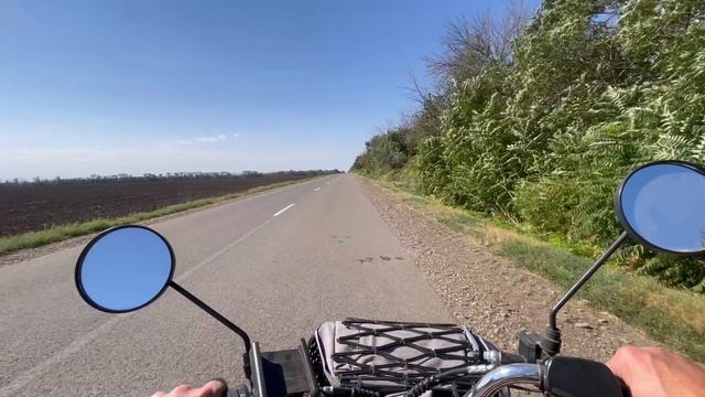 Прокатился на электровелосипеде. Это вам не горы Алтая, а Кубанские поля.