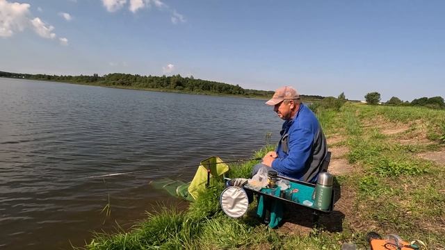 Рыбалка на фидер. Улов густера.