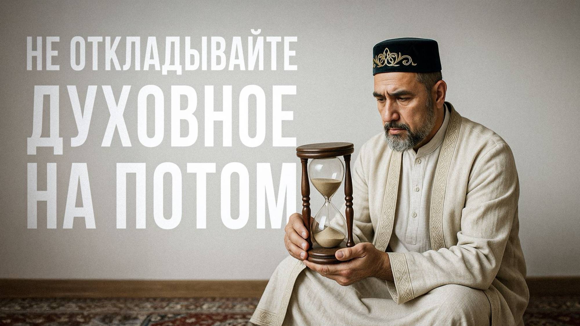 НЕ ОТКЛАДЫВАЙТЕ ДУХОВНОЕ НА ПОТОМ