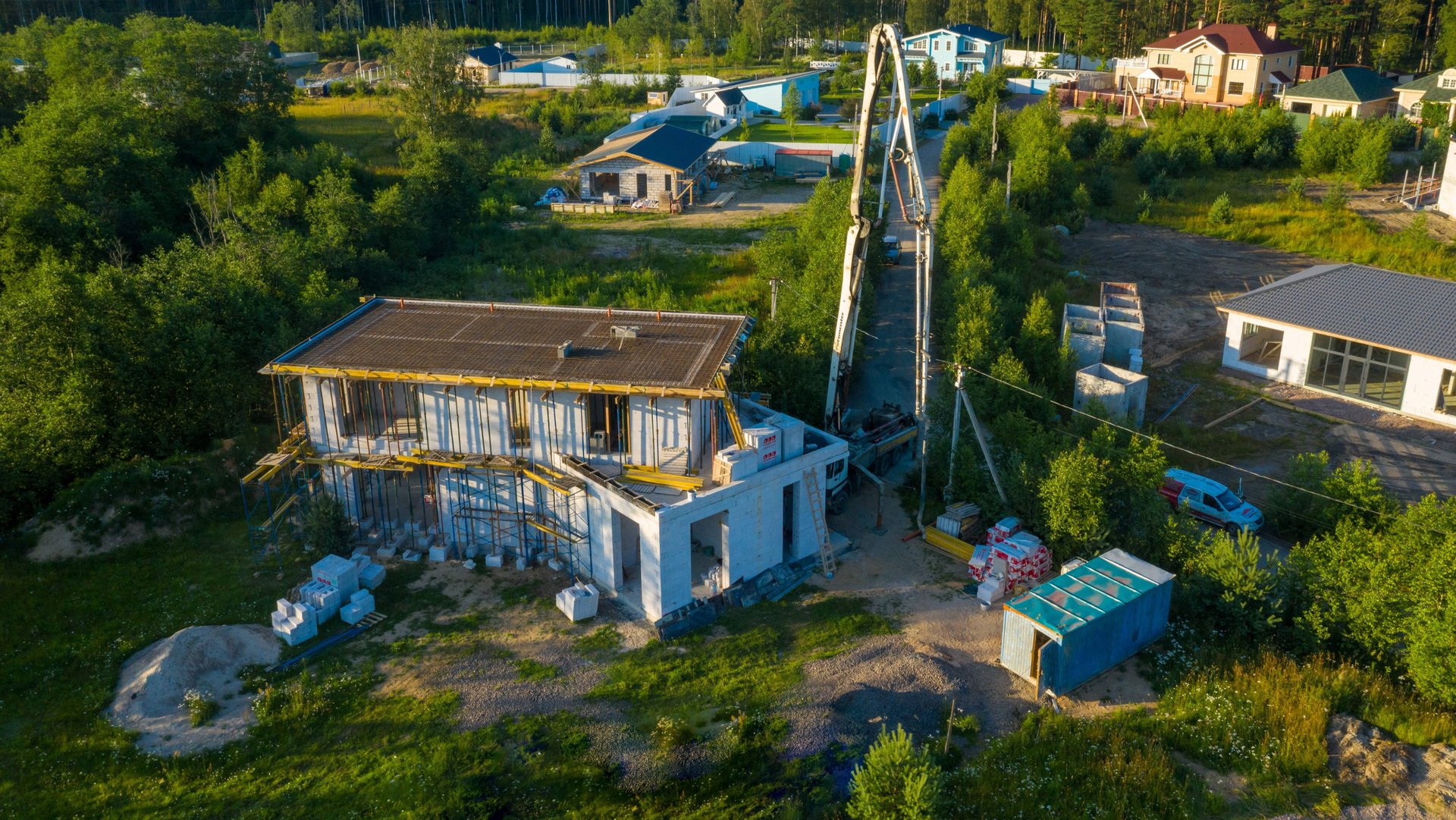 Ход работ на объекте по проекту ГБ-332 в коттеджном поселке Дубровка!