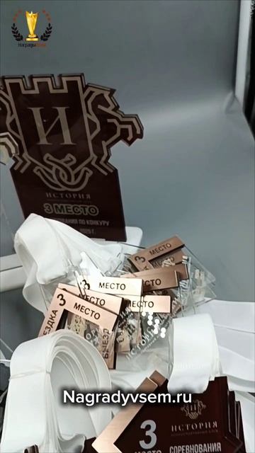 Наборы наград и медалей из акрила для спортивных мероприятий