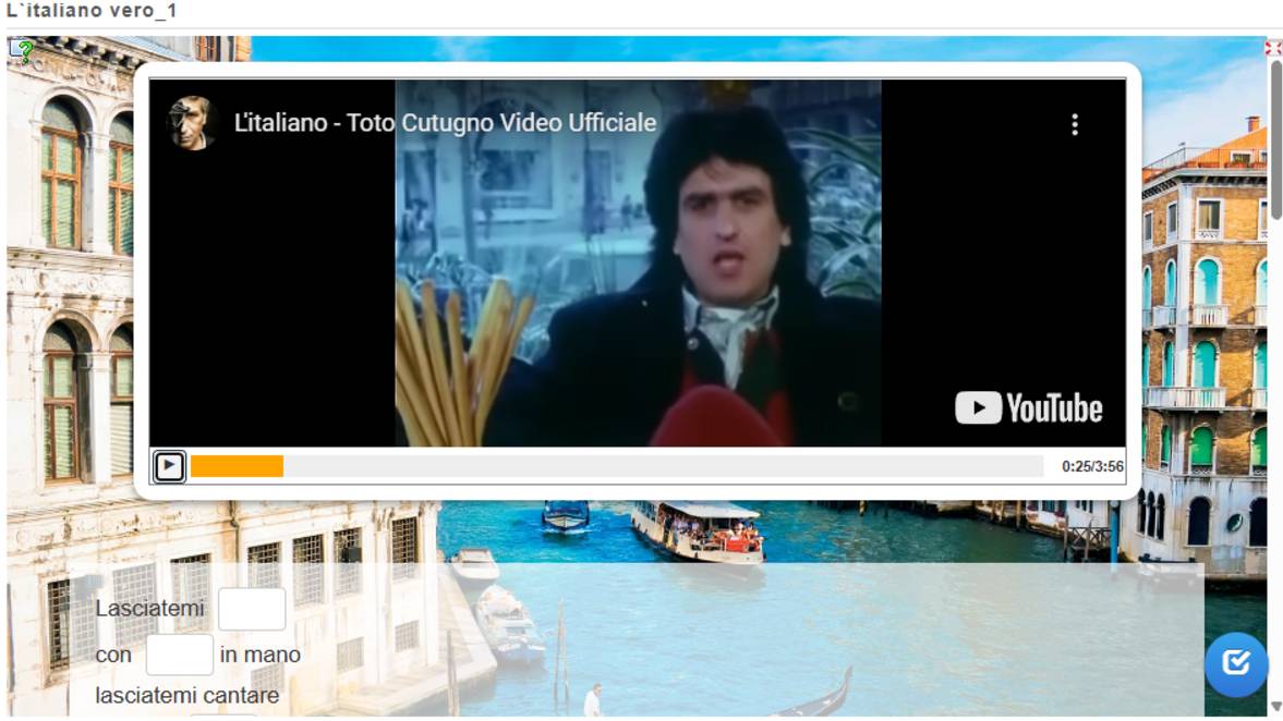 L`italiano - Toto Cutugno. Прекрасная песня и задание к ней
