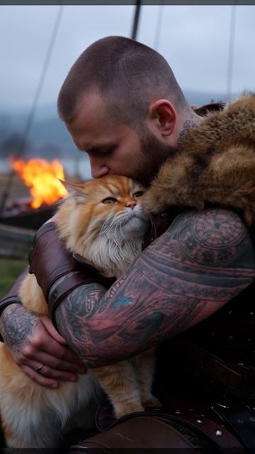 Викинг и его кот