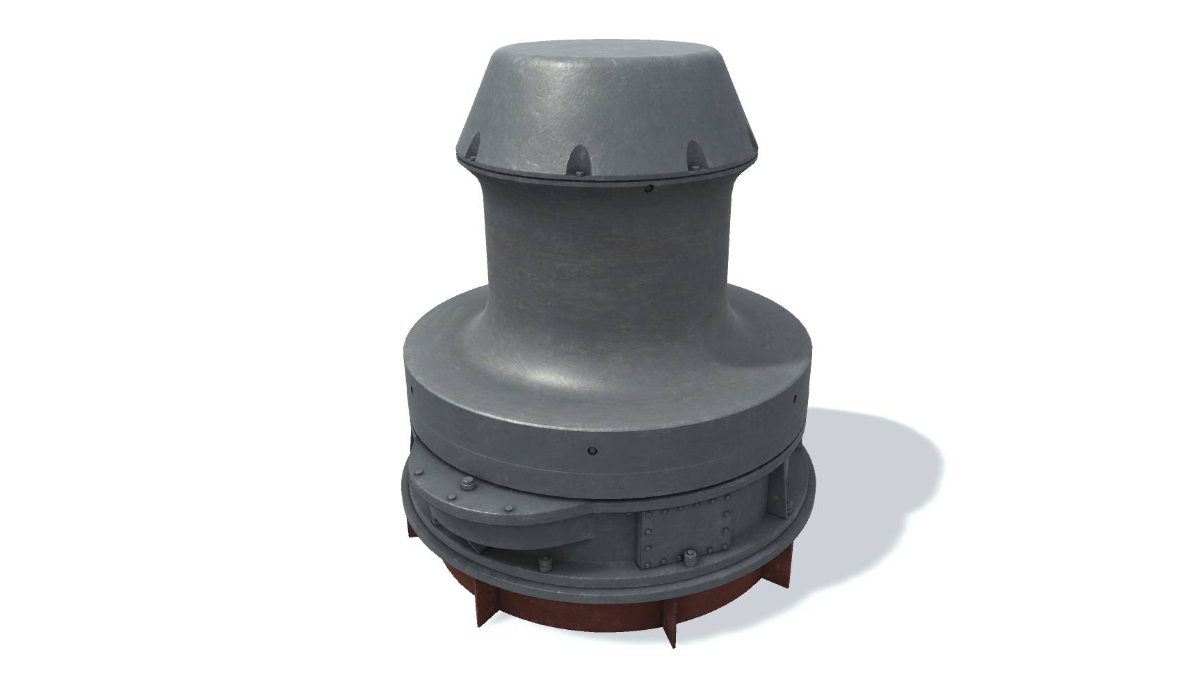 3D модель. Швартовный шпиль Ш-5.