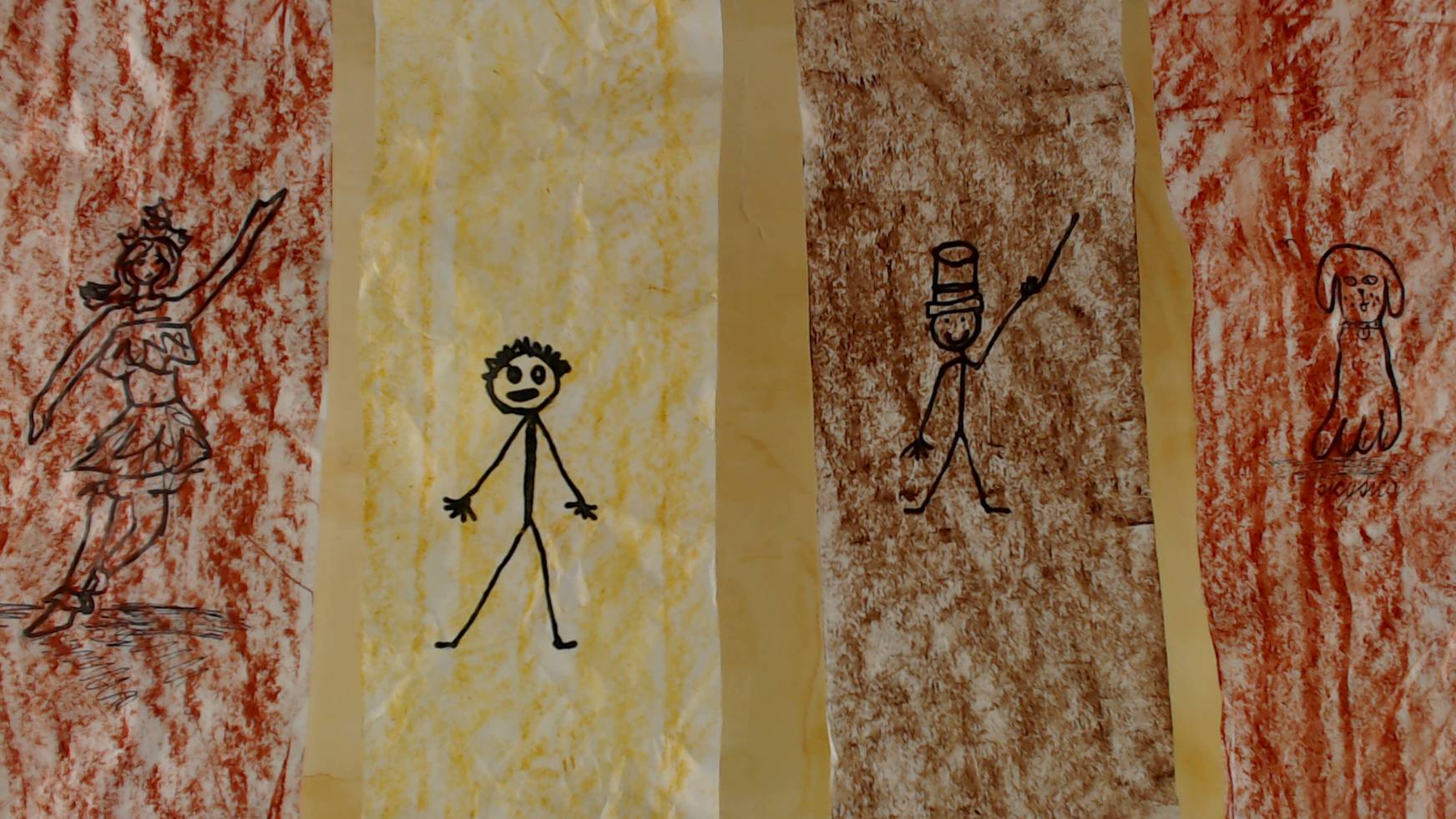 Танец джунглей. Мультипликационный этюд. Рисованная анимация и пиксиляция.