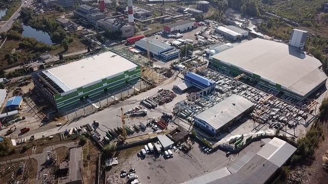 ТОТ завод и Smart завод Betonium. Вид сверху