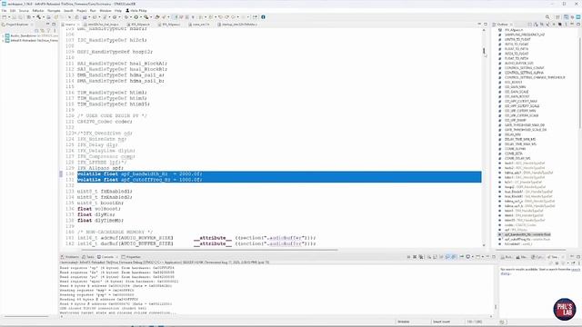 Программная реализация всепропускающего фильтра  на STM32