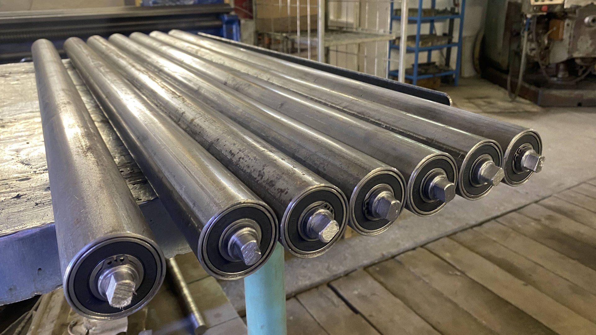 Конвейерные ролики стальные диаметром 51 мм