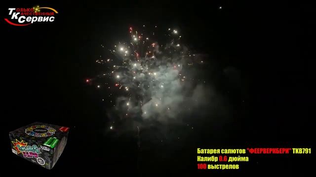 TKB791 Батарея салютов Фейерверк бери 100 х 0.6