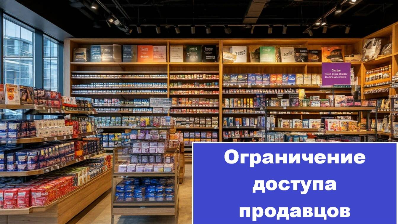 Ограничение доступа продавцов в программе Тирика-Магазин.