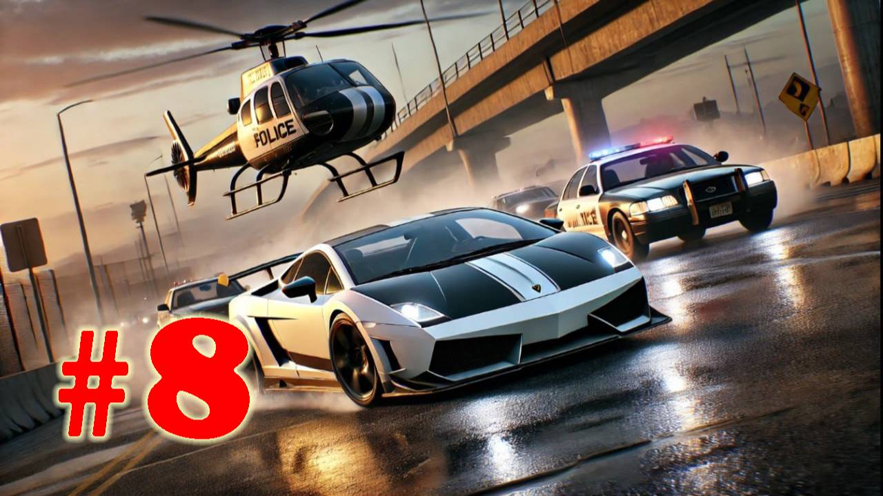 Need for Speed: Most Wanted ➤ прохождение №8 | Босс №-5 Вебстер | Розовый Lamborghini |