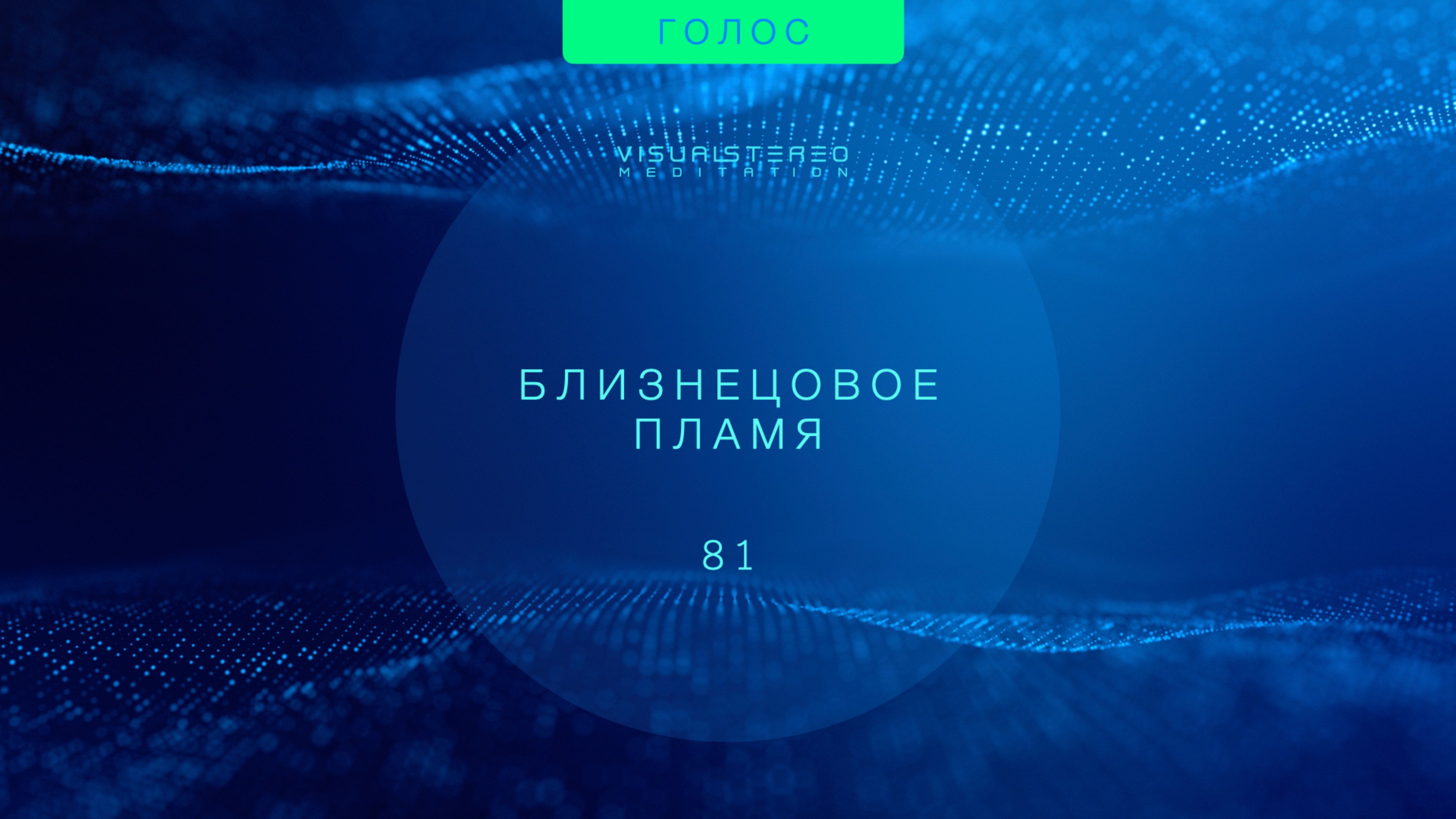 № 81 / БЛИЗНЕЦОВОЕ ПЛАМЯ /  полная версия + голосовое сопровождение / VISUAL STEREO meditation