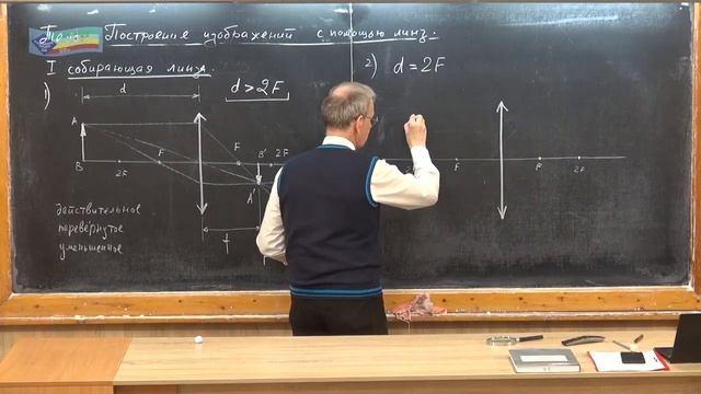 Урок 210 (осн). Построение изображений с помощью линз