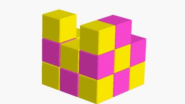 417. Головоломка "Шахматный куб III".