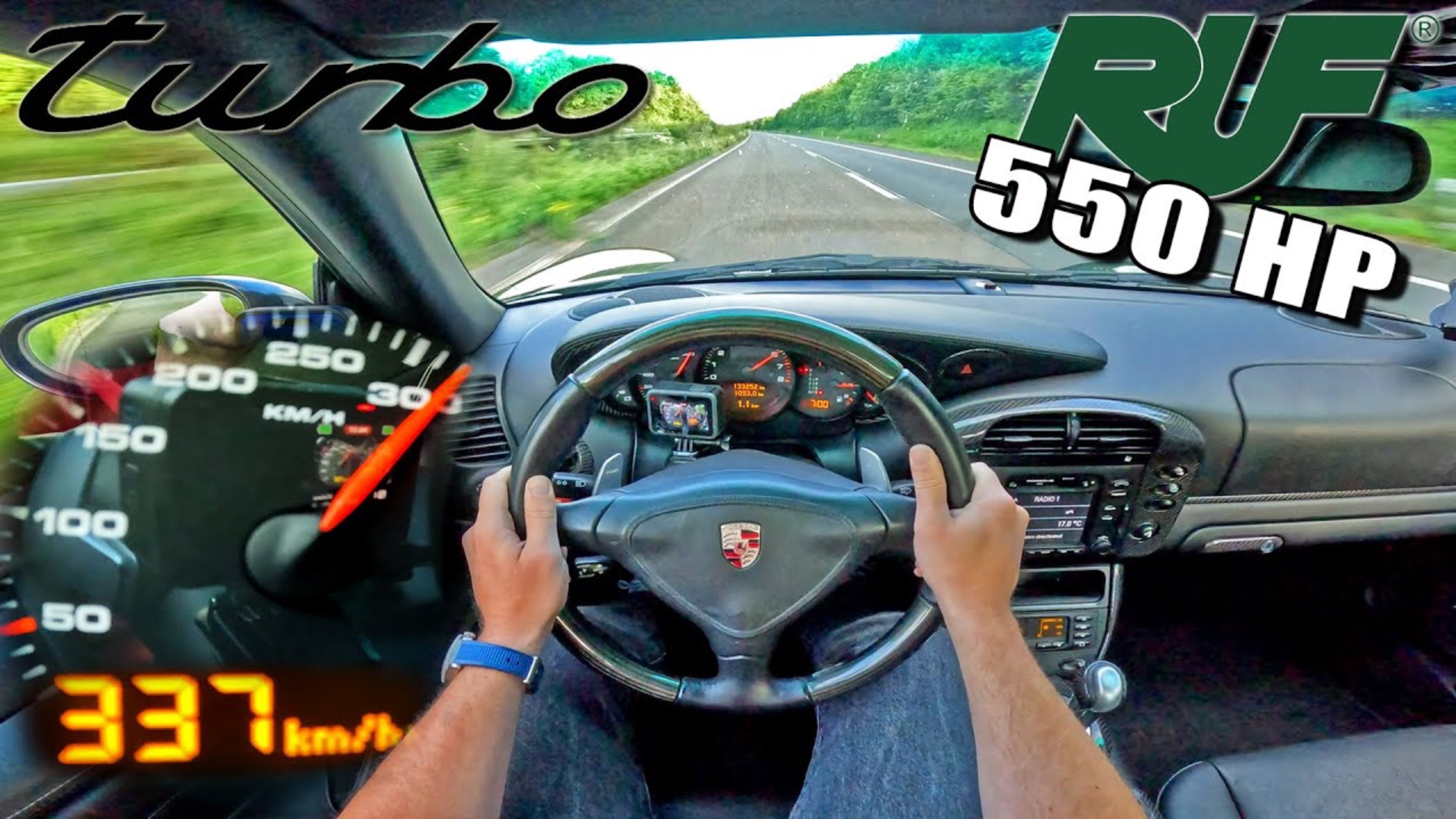 Porsche 996 Turbo RUF РАЗРУШАЕТ АВТОБАН НА КОСМИЧЕСКОЙ СКОРОСТИ AutoTopNL