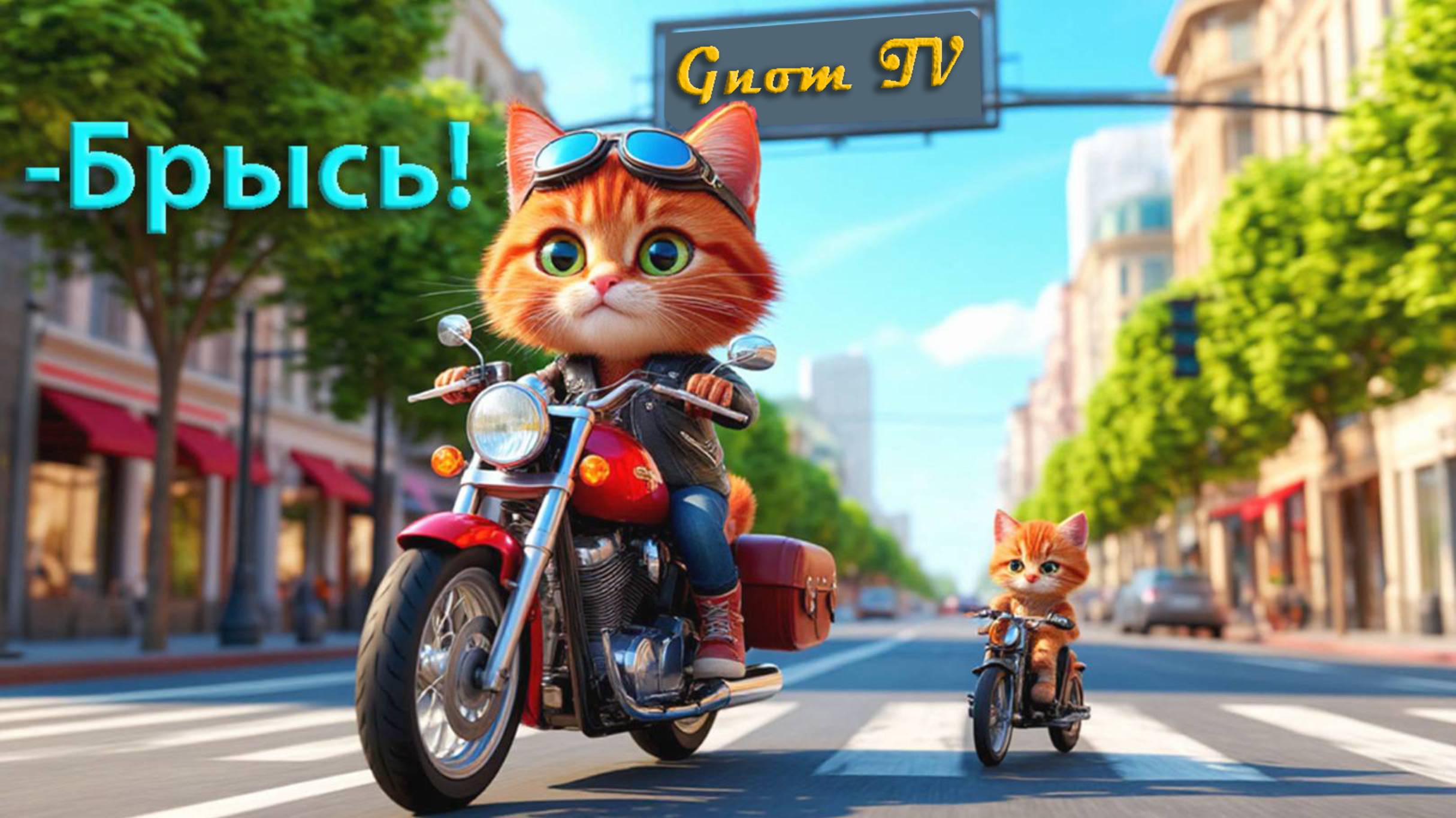 Кот Гном: "Люблю друзей!"