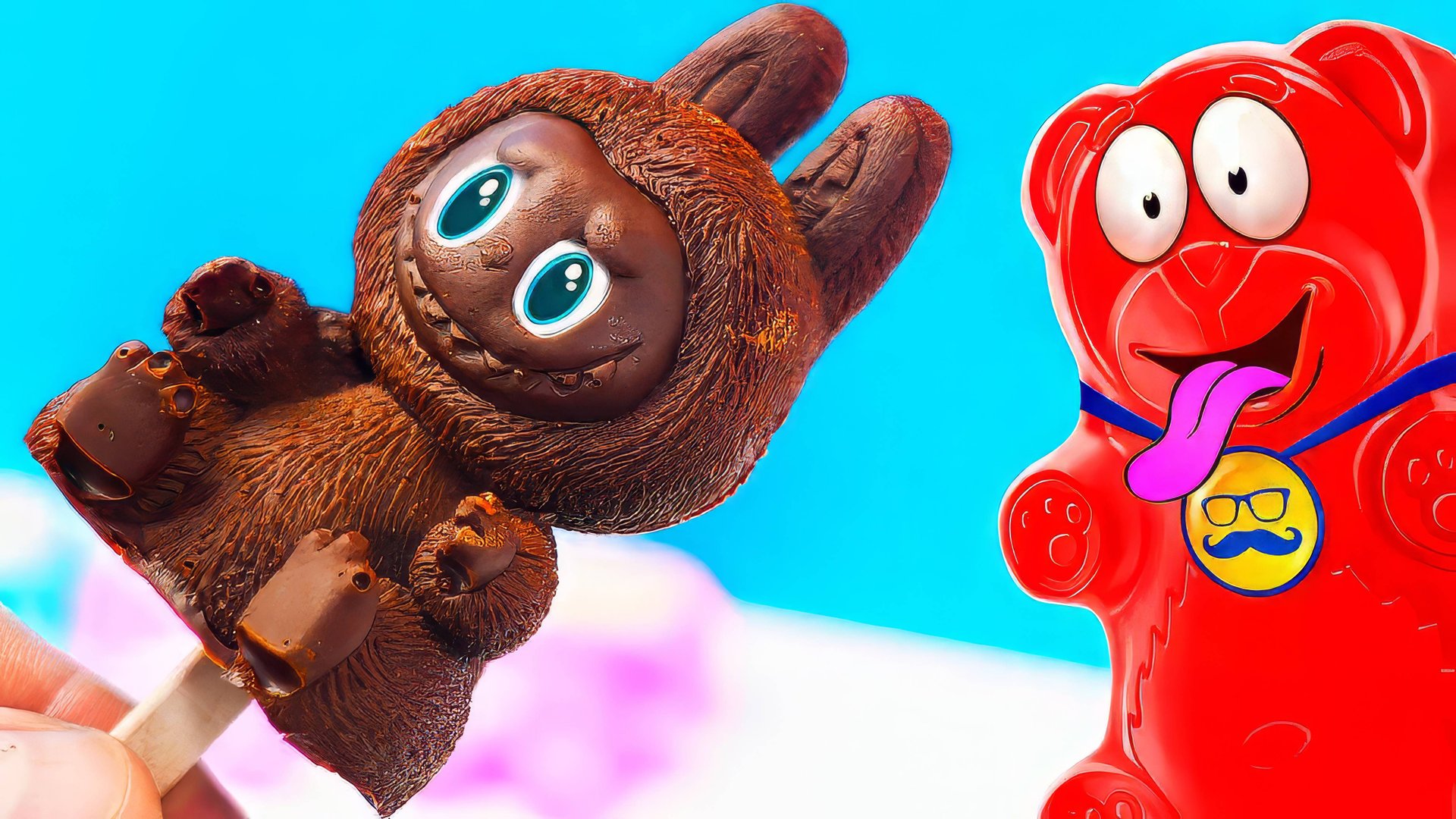 ОТМОРОЖЕННЫЙ ЛАБУБУ ИЗ ШОКОЛАДА ДЛЯ ЖЕЛЕЙНОГО МЕДВЕДЯ ВАЛЕРЫ