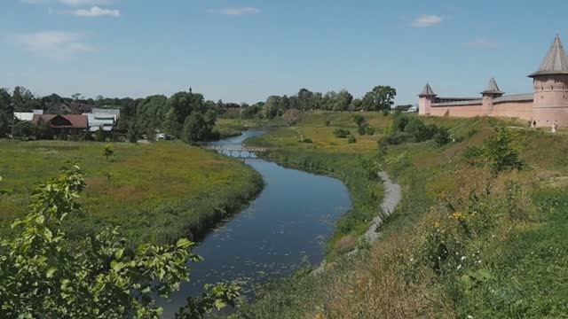Суздаль - вид возле Спасо-Ефимиева монастыря.