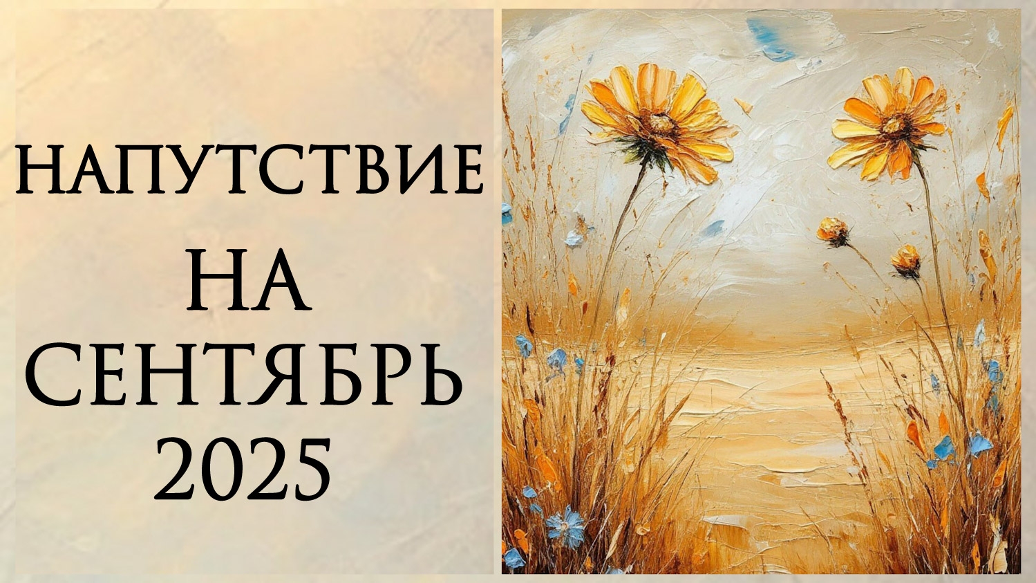 НАПУТСТВИЕ НА СЕНТЯБРЬ 2025
