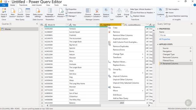 2.07. Preparing Data for Power BI - Fixing Metadata