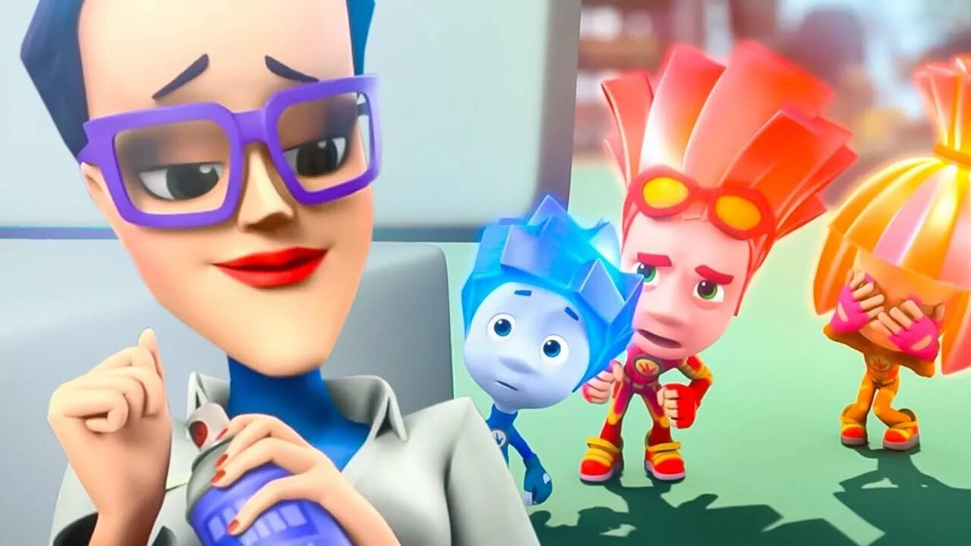 Детский уголок.  ФиксиКнижка: Уровень! Как измерить рост Дим Димыча? Обучающая игра