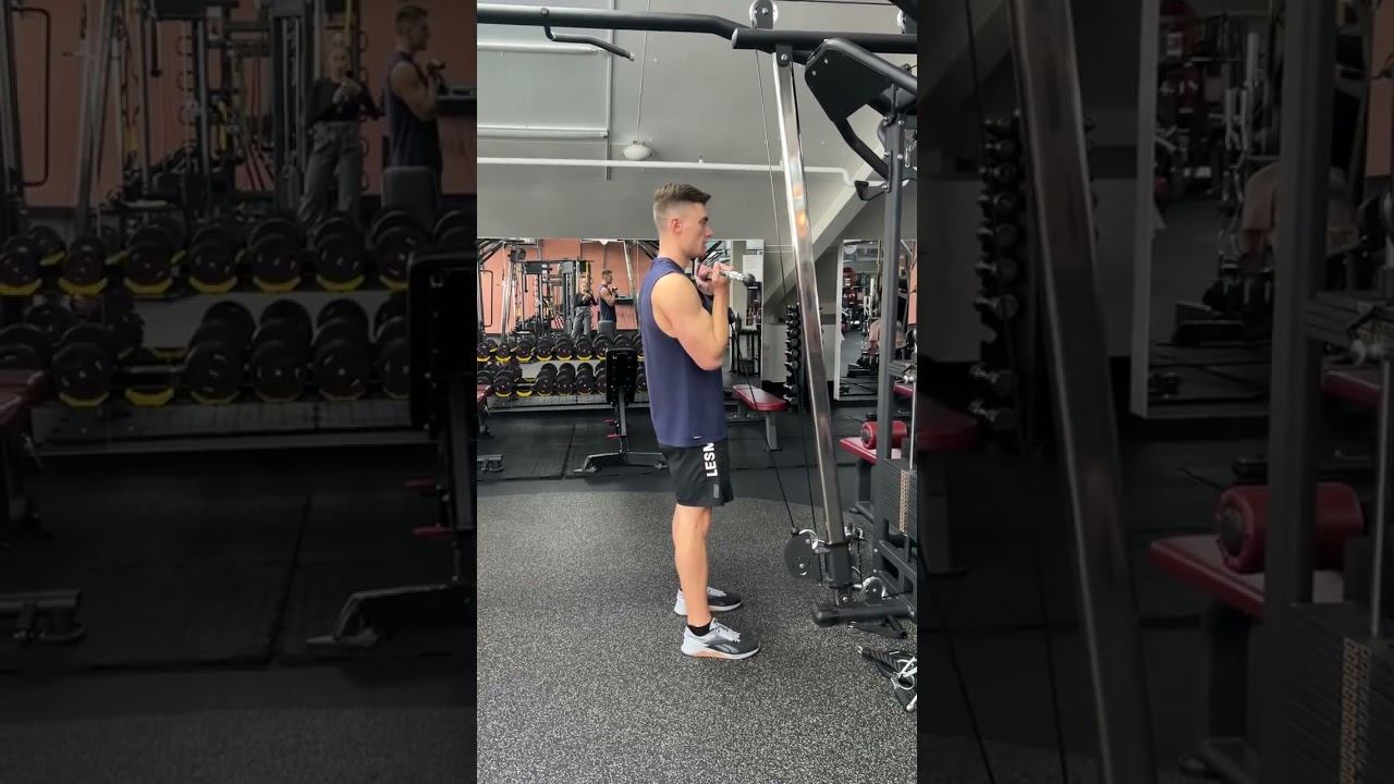 Сгибание рук с нижнего блока